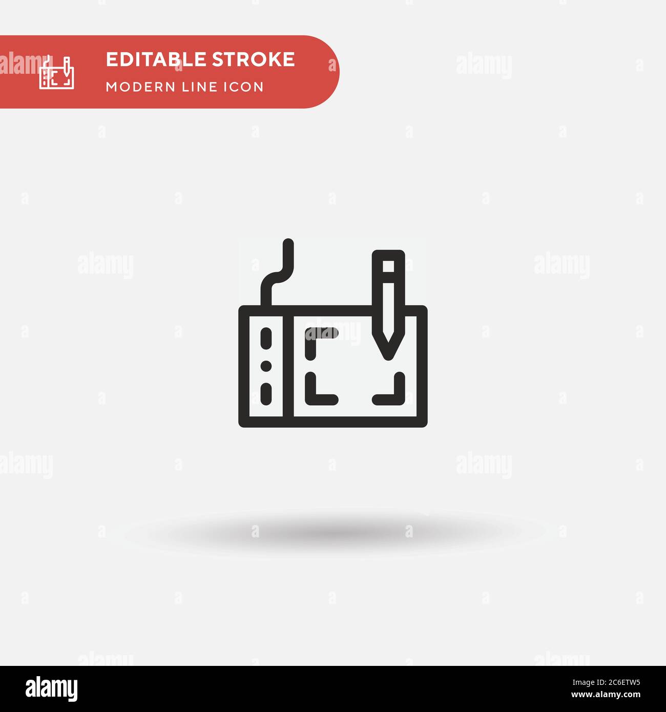 Tablet Simple vector icon. Illustration symbol design template for web ...