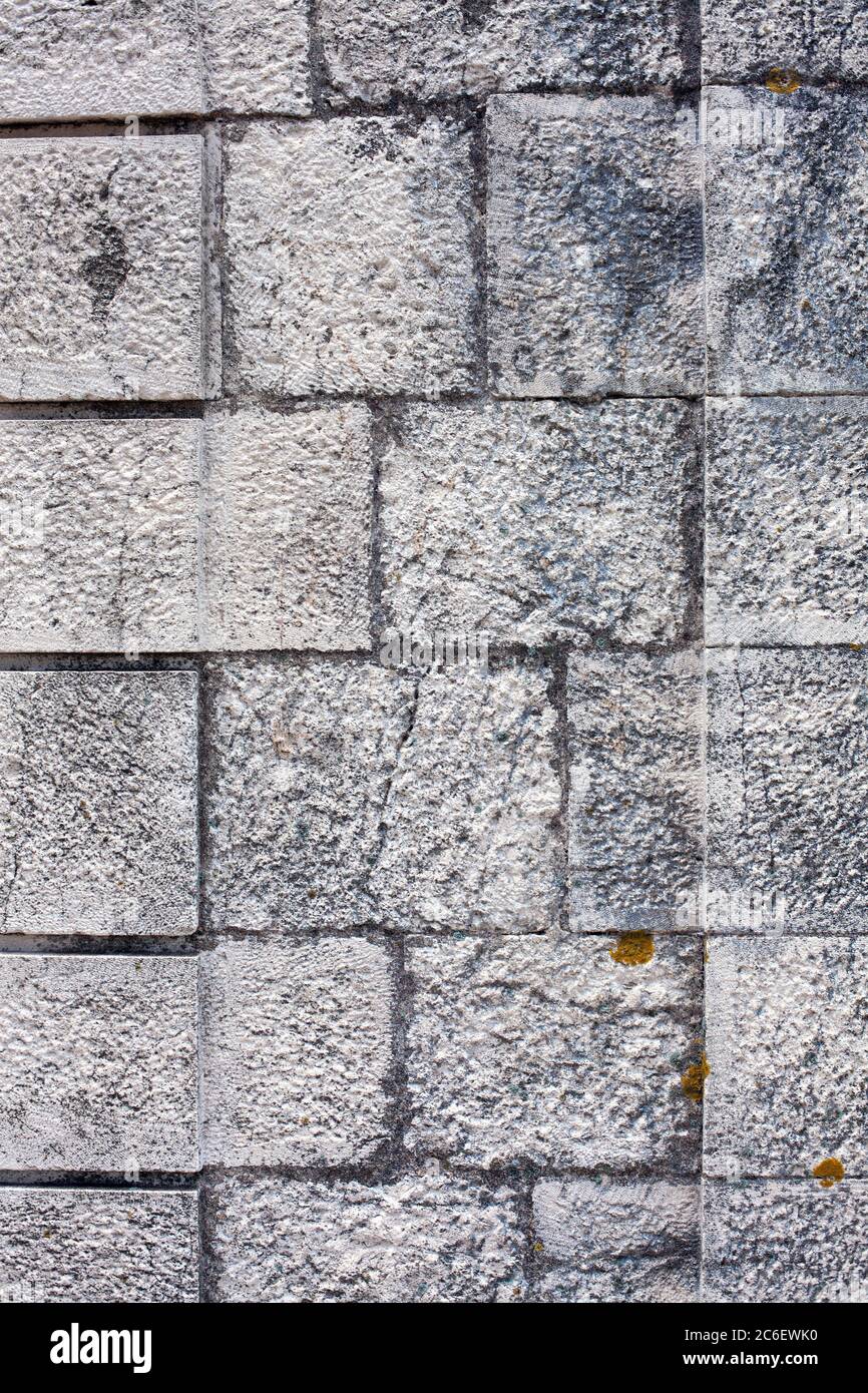 Old medieval stone fort wall texture Stock Photo - Alamy