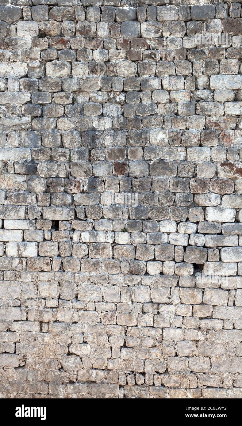 Old medieval stone fort wall texture Stock Photo - Alamy