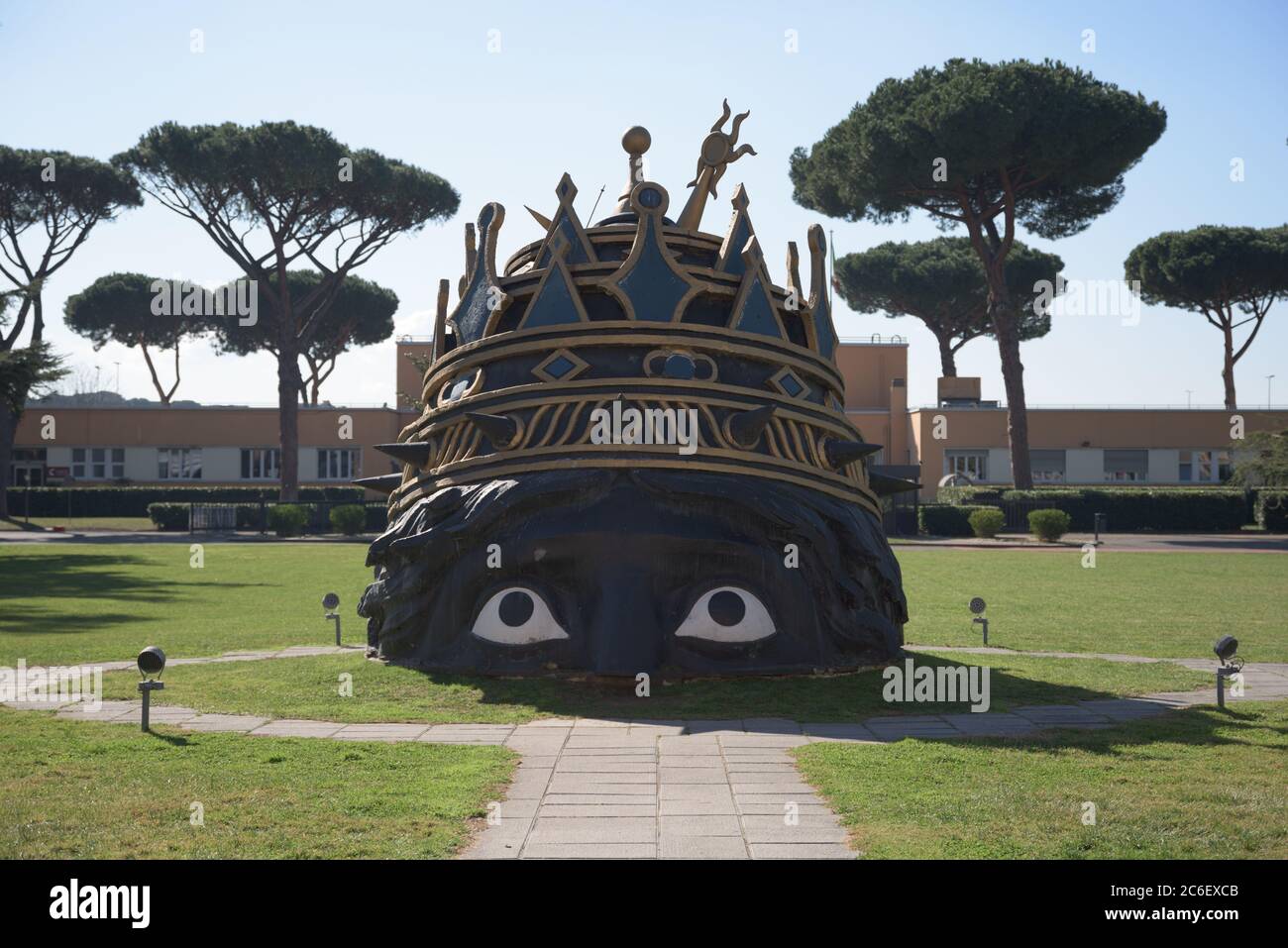 Rome, Italy - 16 Feb 2020: Cinema set decors are open to the public in ...
