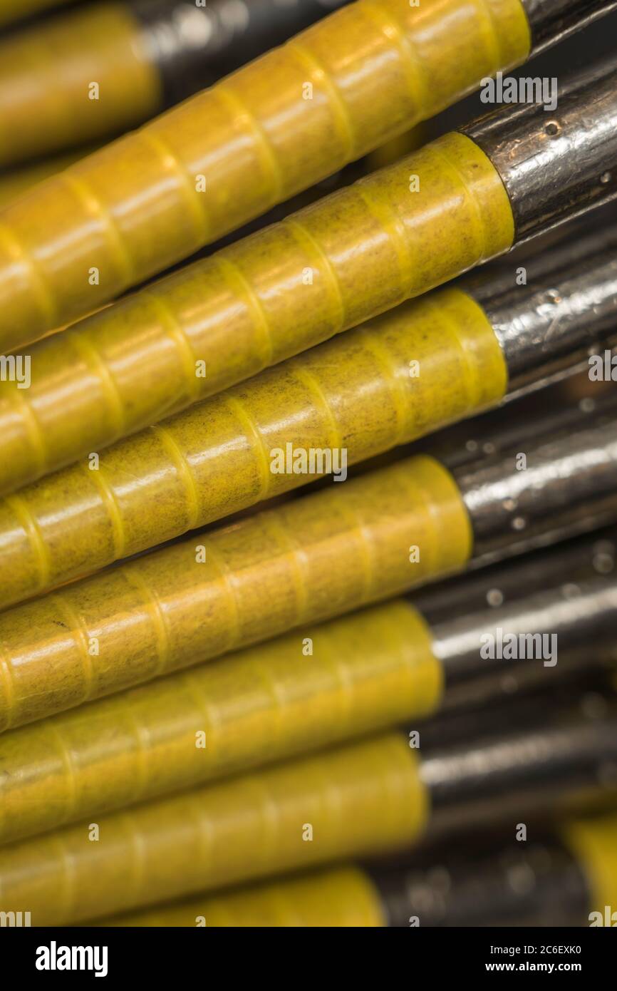 spindles for thread and use in looms Stock Photo - Alamy