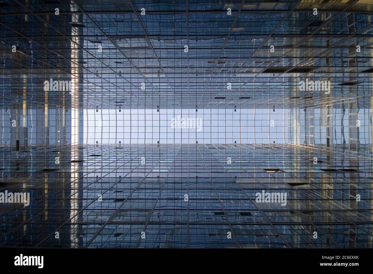 Perspective and underside angle abstract view to textured background of ...