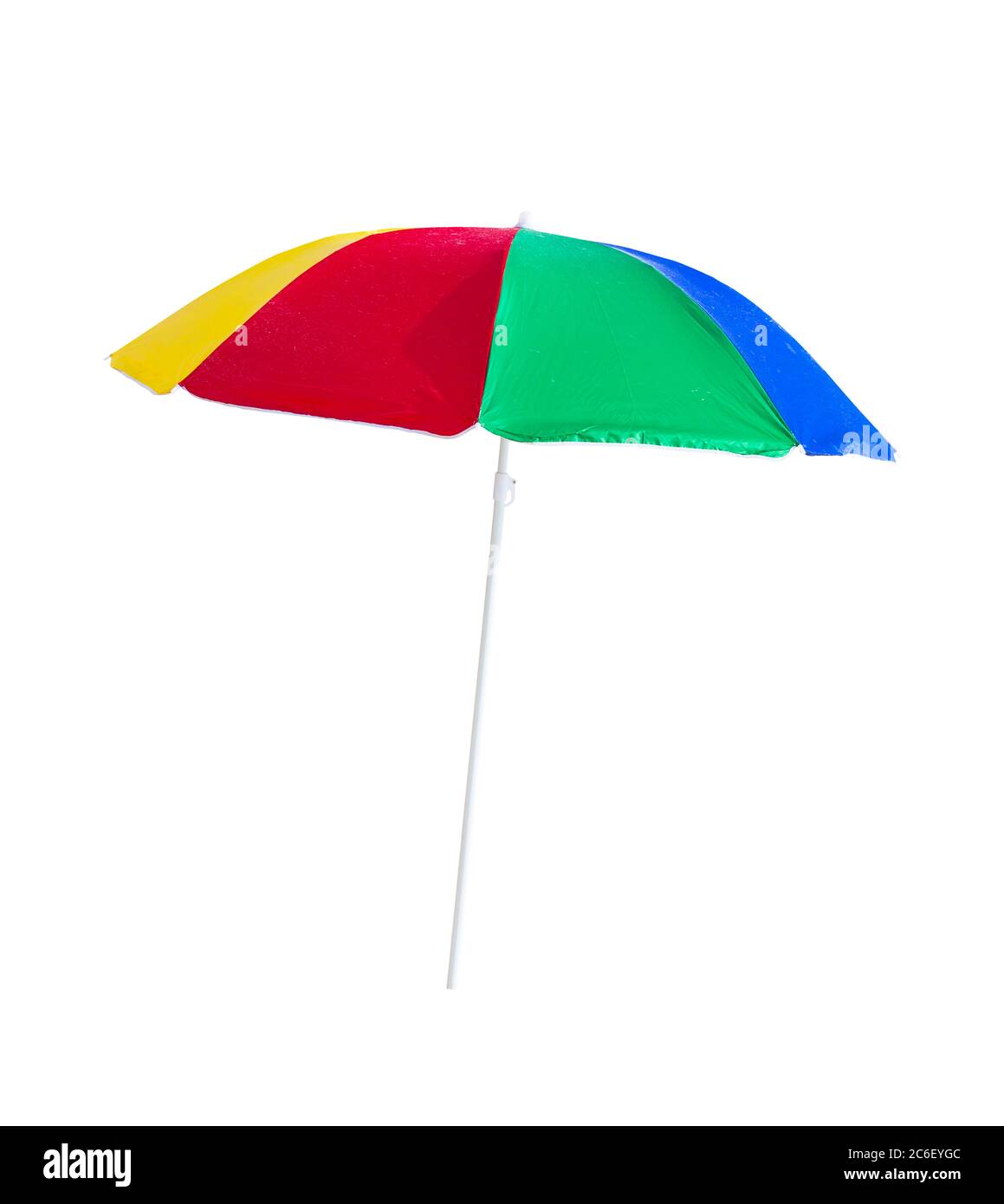 Beach umbrella isolated on a white background Stock Photo - Alamy