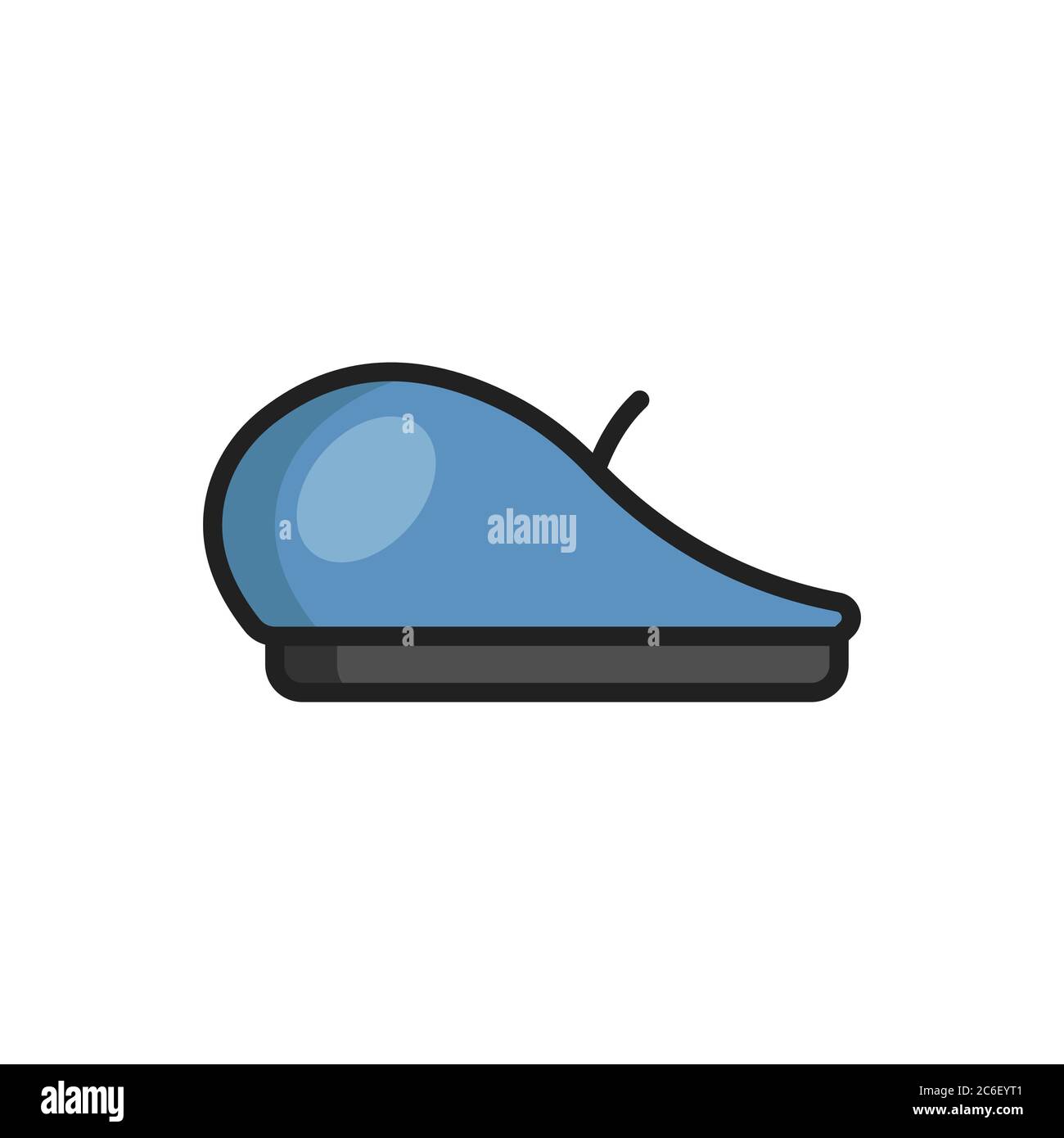 Beret cap vector icon symbol isolated on white background Stock Vector ...