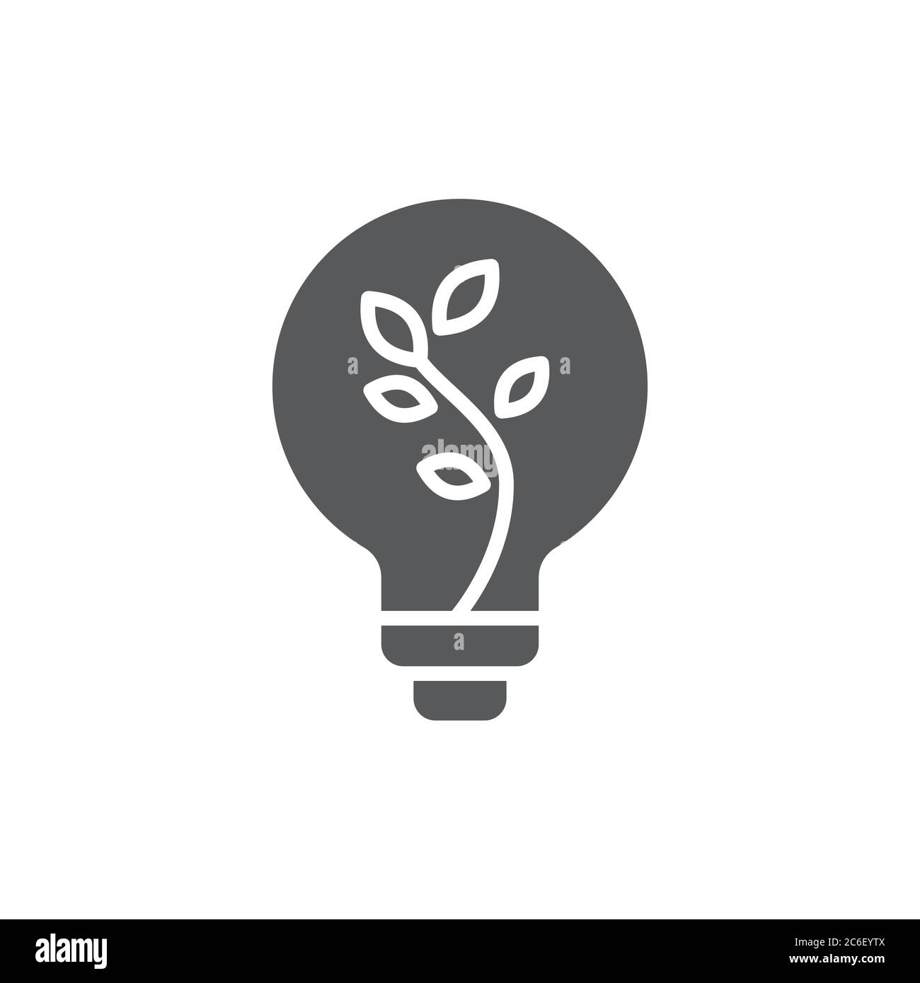 Business idea lamp vector icon symbol isolated on white background ...