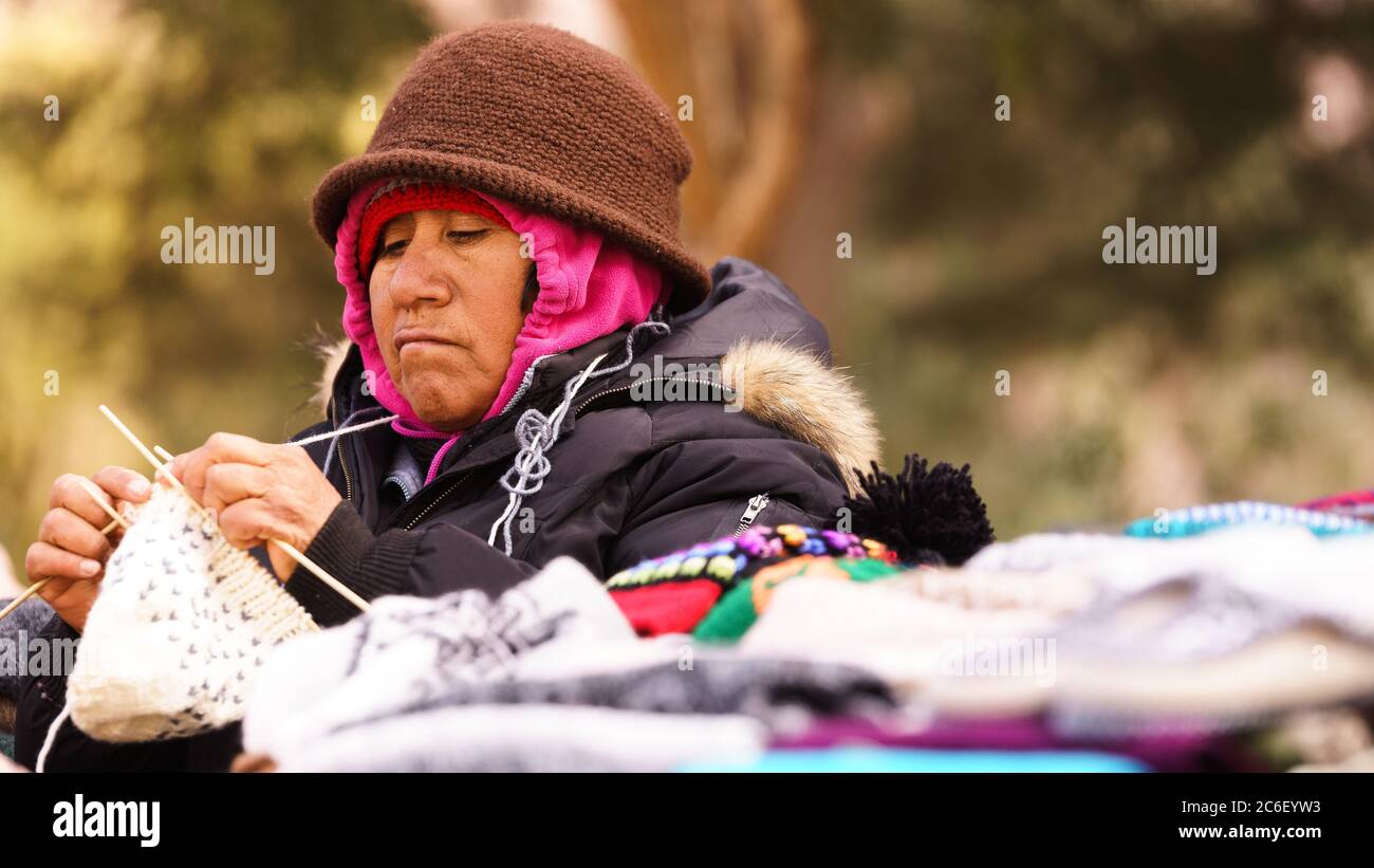 Inca weaving tradition hi-res stock photography and images - Alamy
