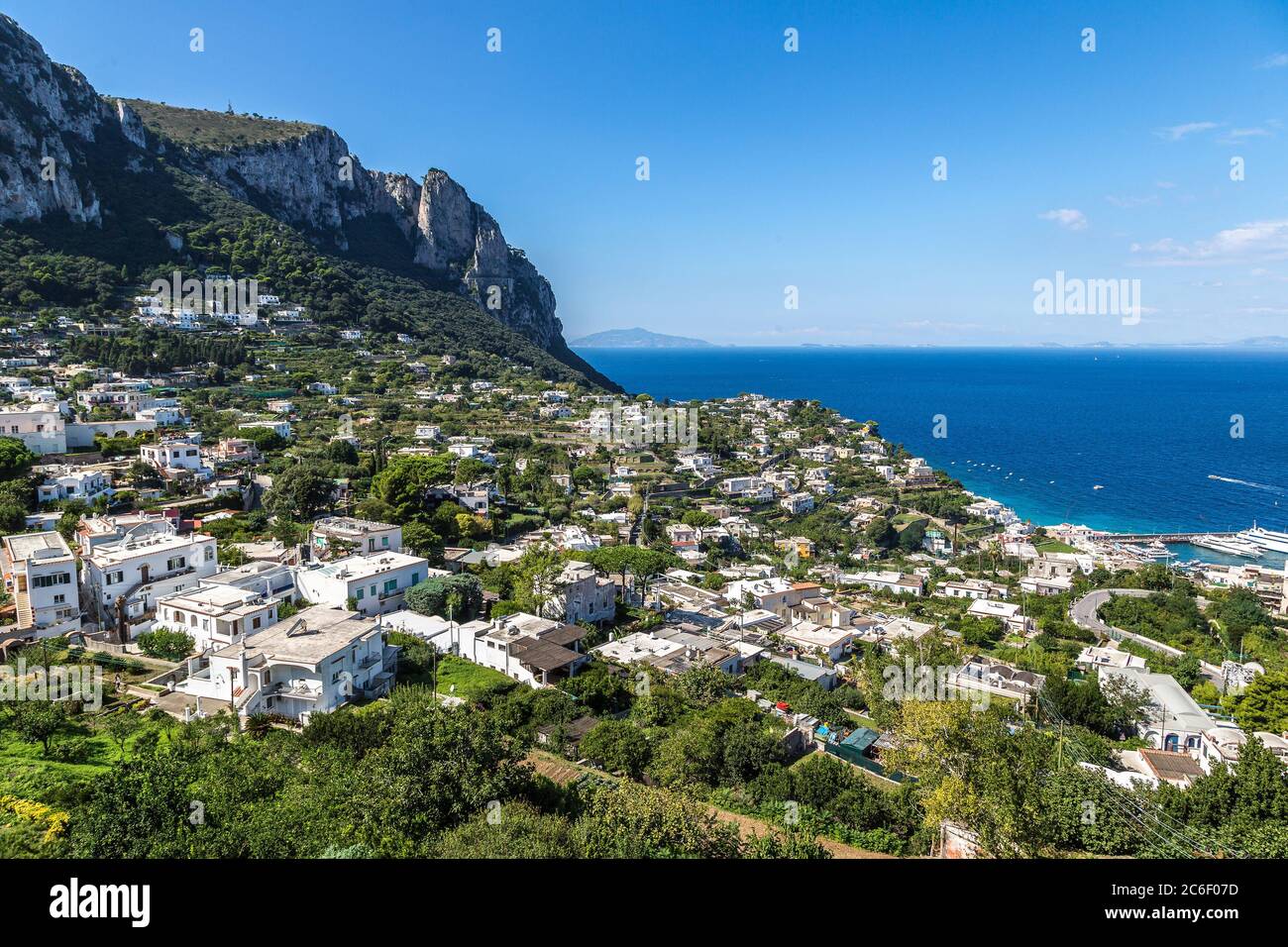 Capri island in a beautiful summer day in Italy Stock Photo - Alamy