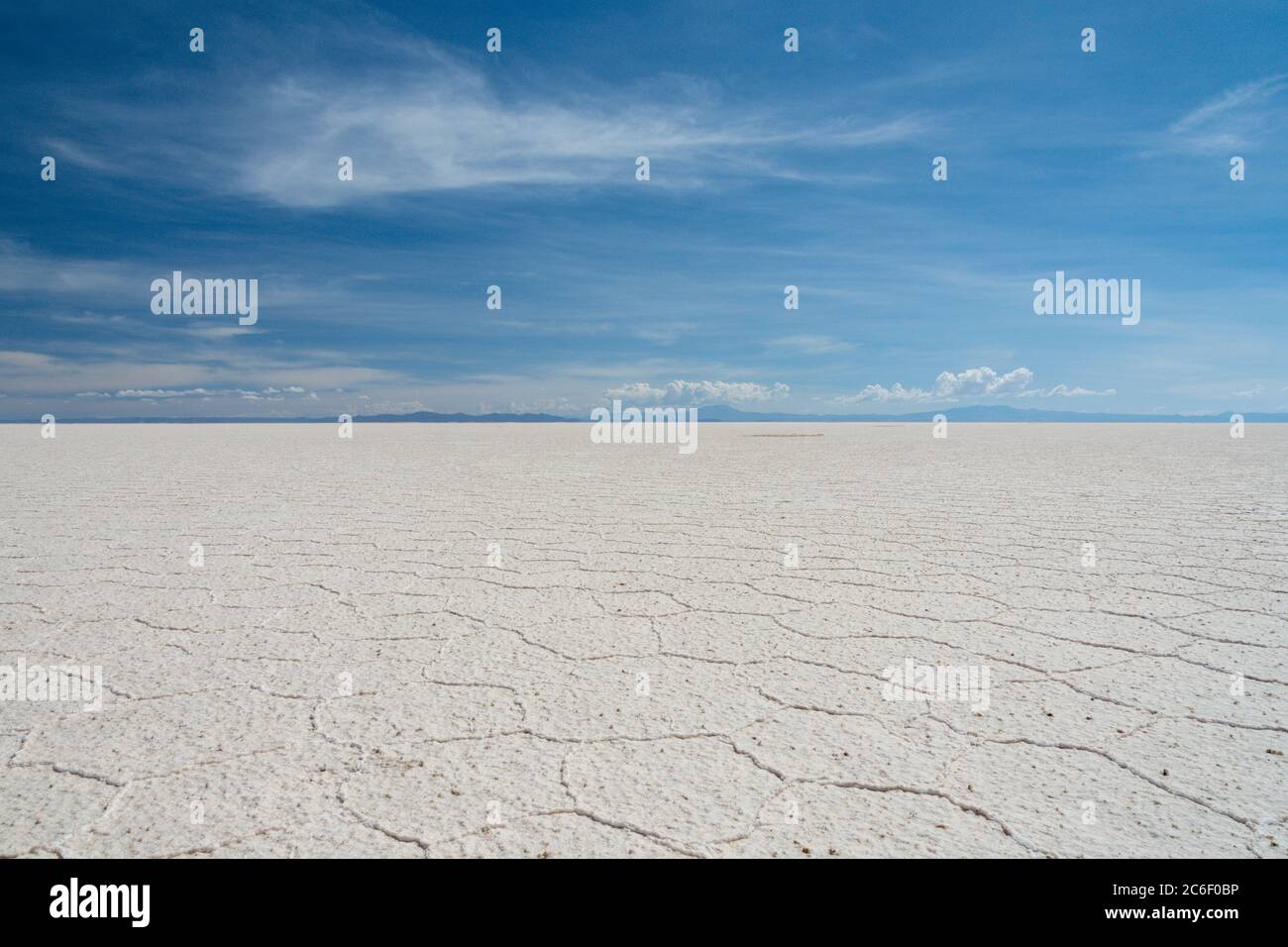 Salar de Uyuni (salt flats) in the Andes in Bolivia Stock Photo - Alamy