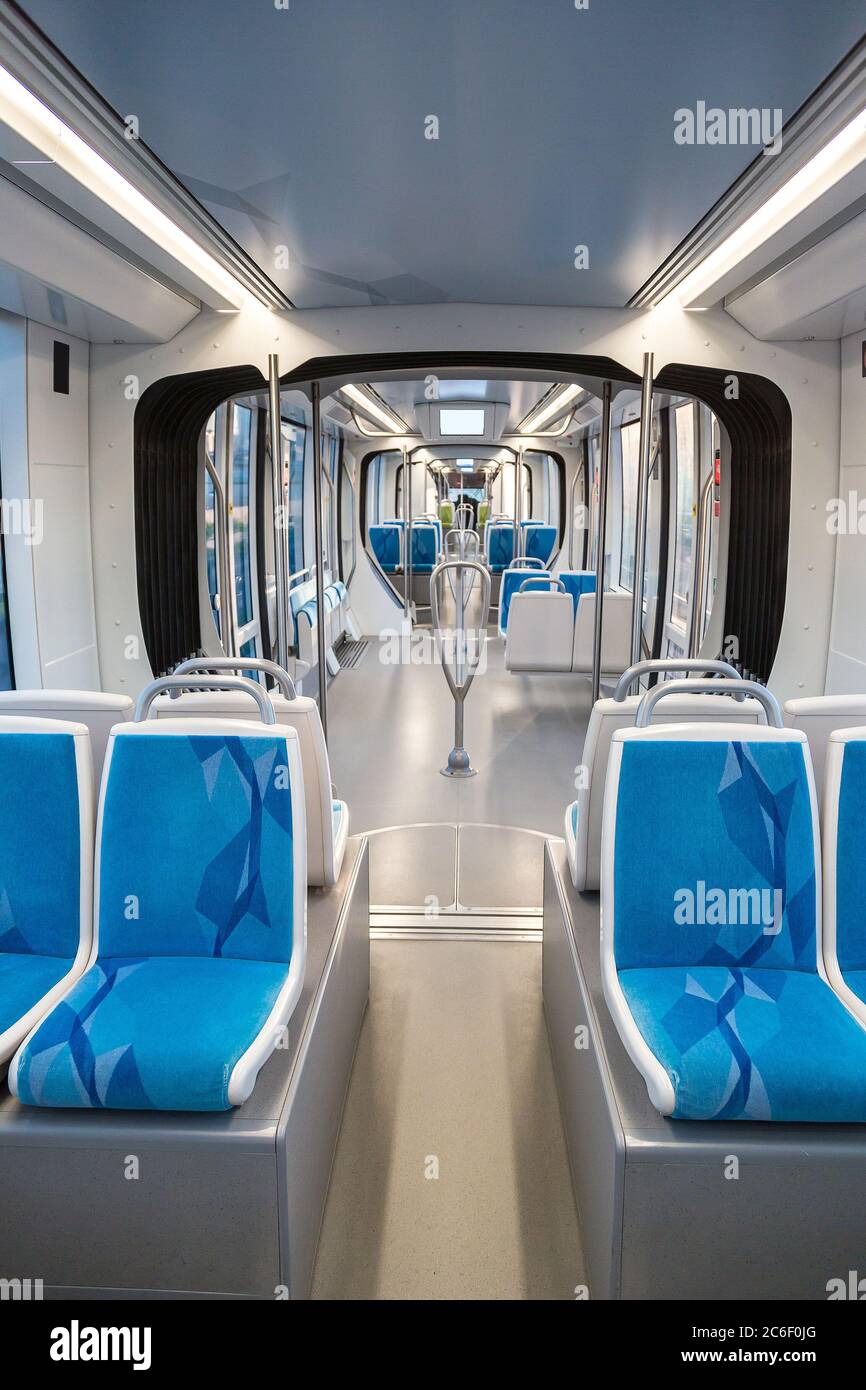 Uae modern tram interior hi-res stock photography and images - Alamy