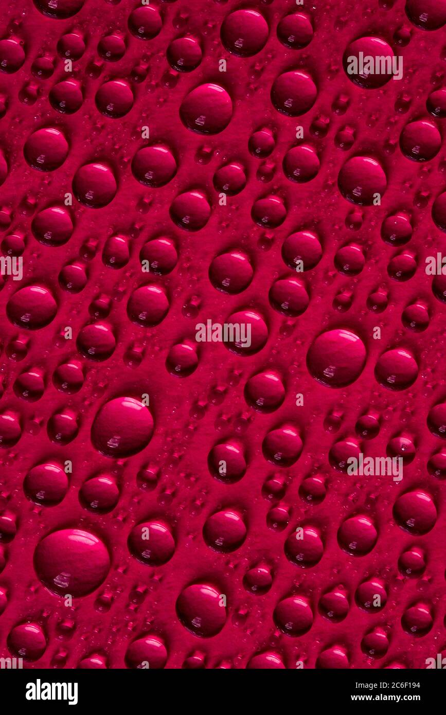 Red Water Drops Background