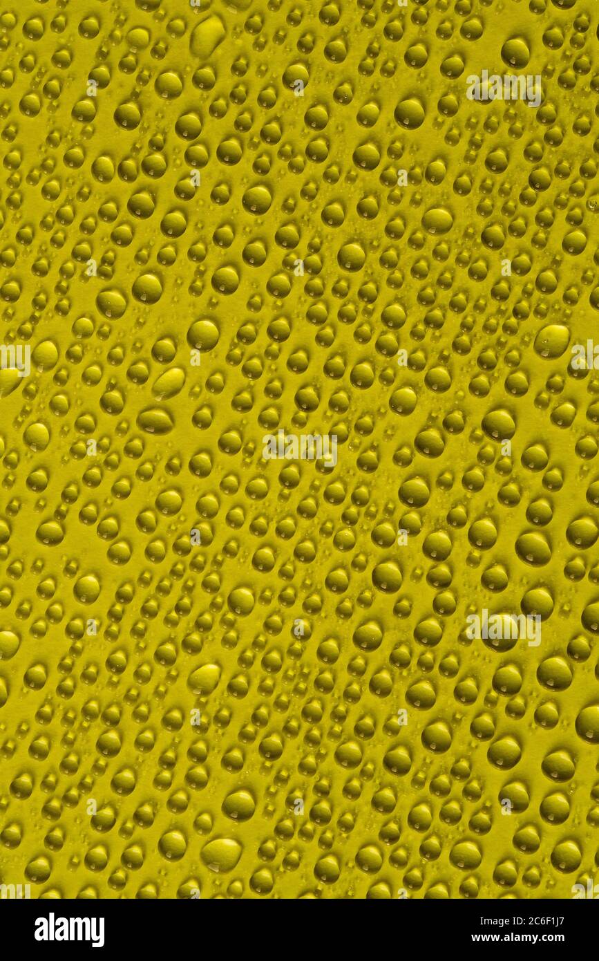 Water droplets on a colourful background. Bright wallpaper. Refreshing ...