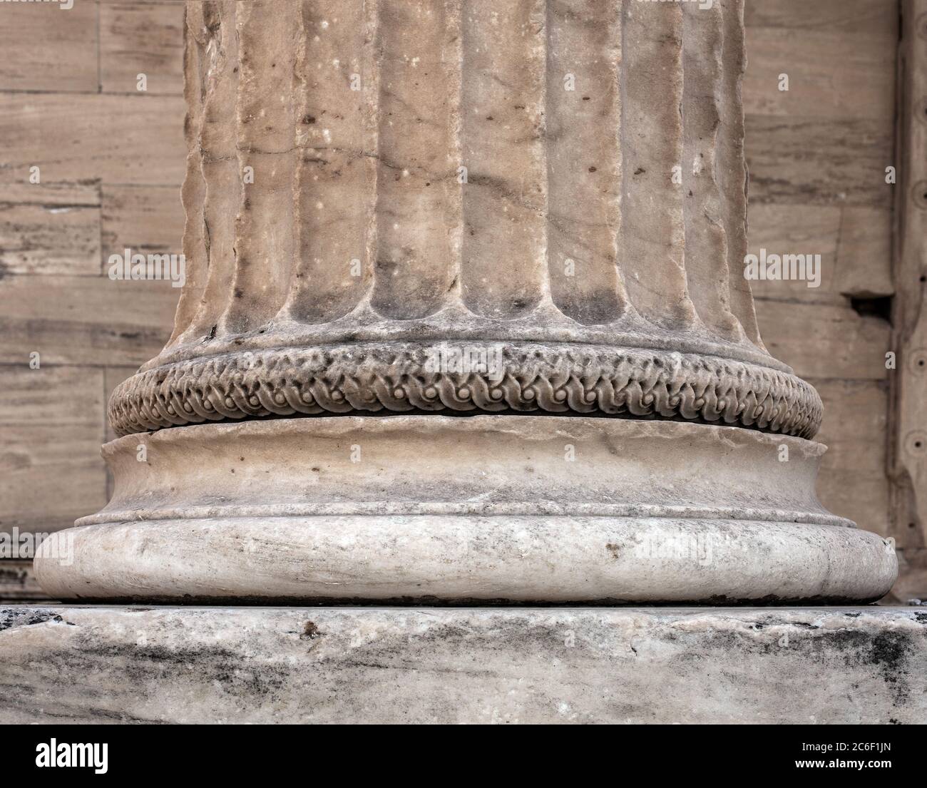 Antique greek temple column detail Stock Photo - Alamy