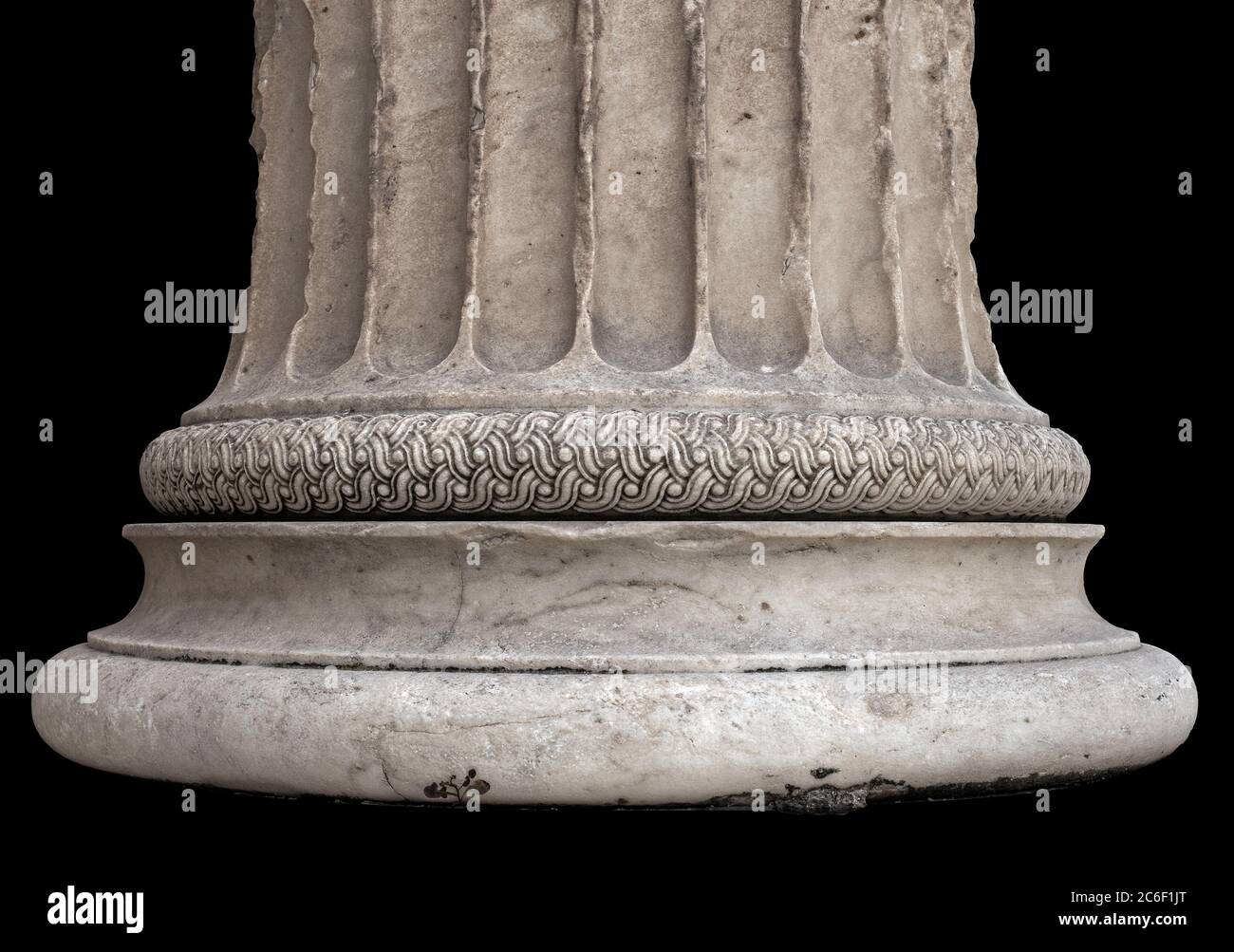 Antique greek temple column isolated Stock Photo - Alamy