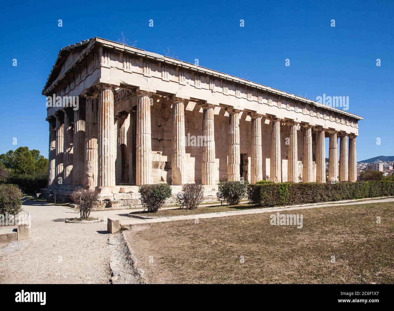 Temple of Hephaestus in Ancient Agora, Athens, Greece Stock Photo - Alamy