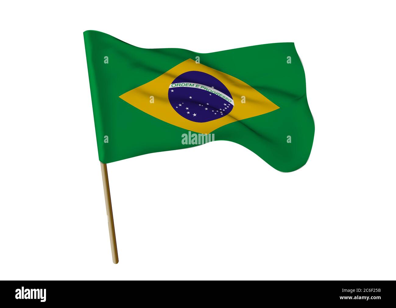 Flag of Brazil, vector illustration Stock Vector Image & Art - Alamy