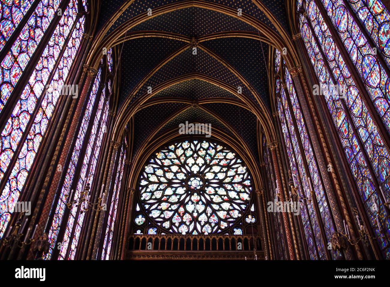 French stained glass windows hi-res stock photography and images - Alamy