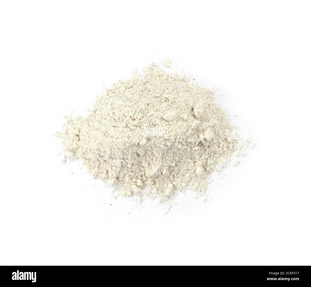 Pile of integral spelt wheat flour isolated on white background Stock ...