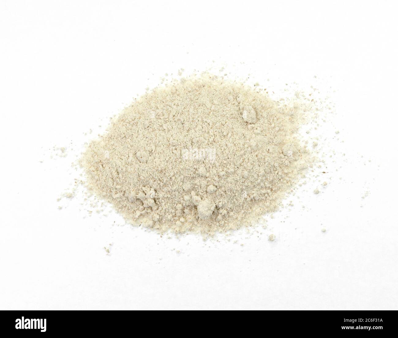 Pile of integral spelt wheat flour isolated on white background Stock ...