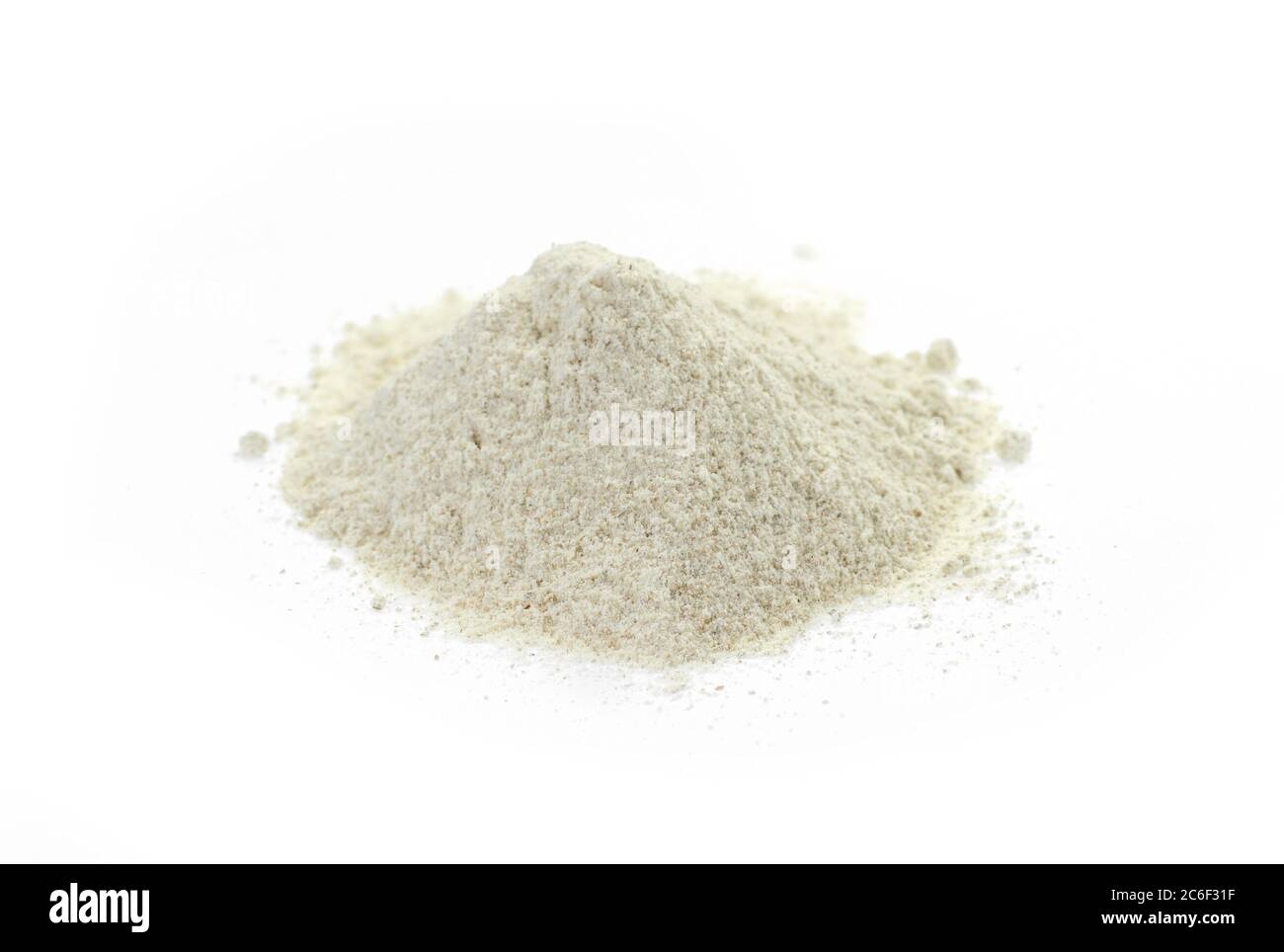 Pile of integral spelt wheat flour isolated on white background Stock ...
