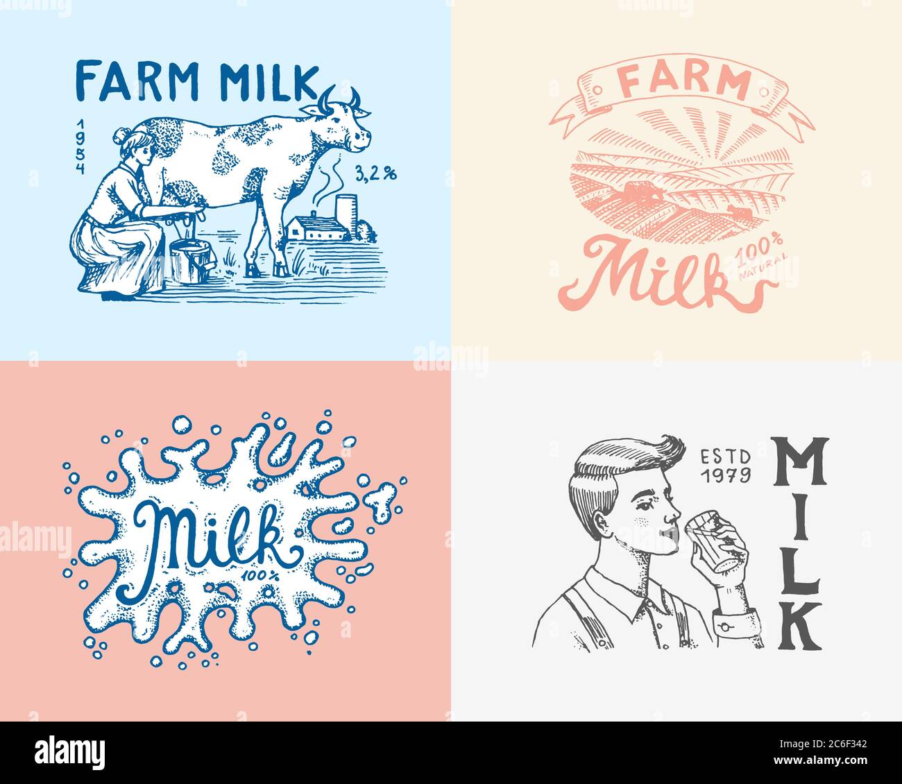 Vintage Dairy Logo