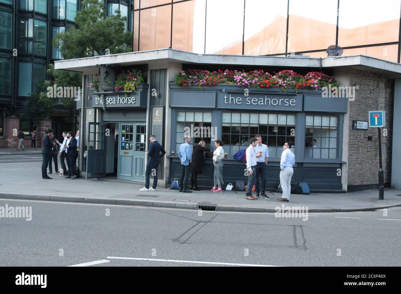 Seahorse bar and grill, city of London, England, UK Stock Photo - Alamy