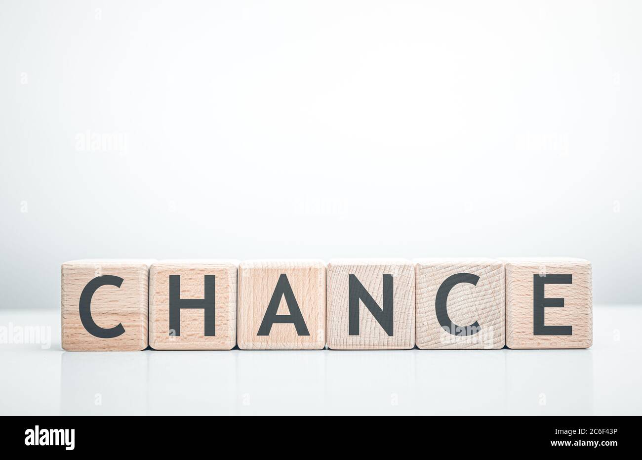 Chance word made with building blocks Stock Photo - Alamy