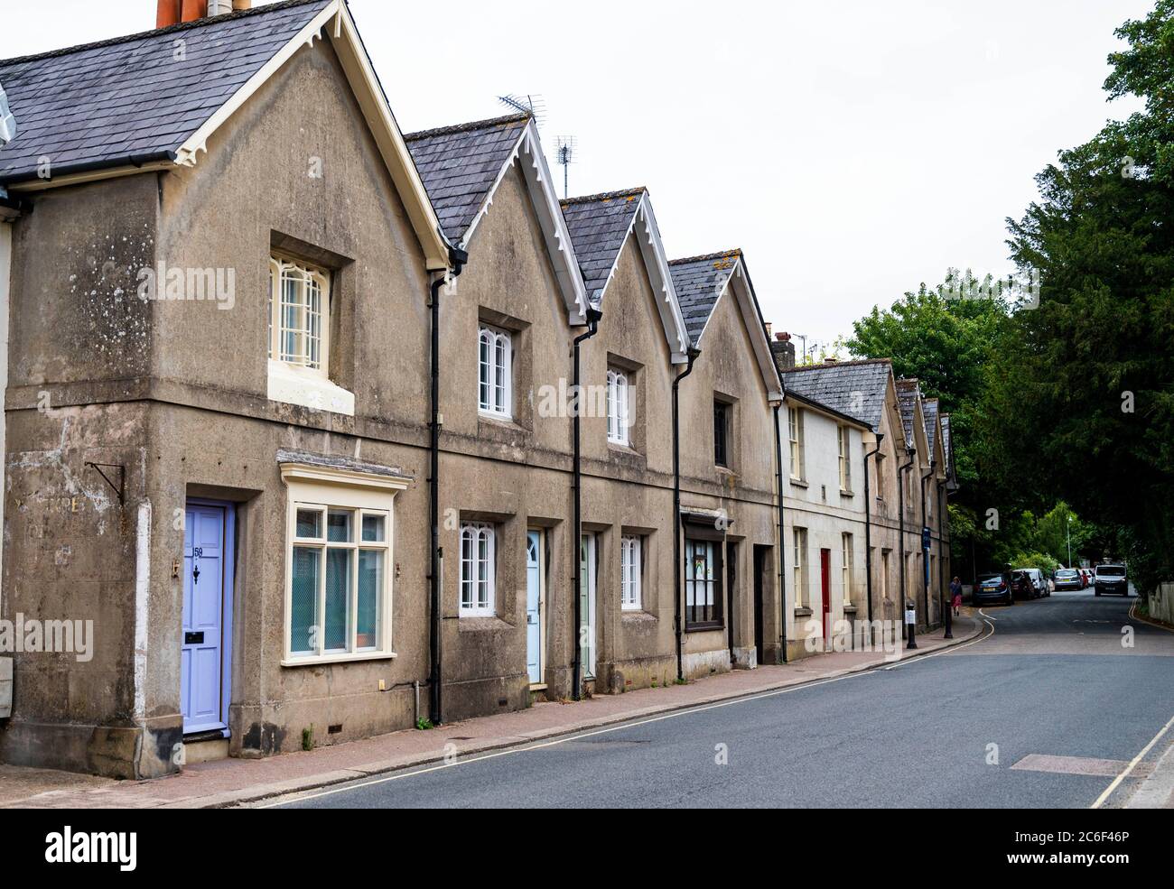 Terraced homes on the High Street in the village of Hurstpierpoint just ...
