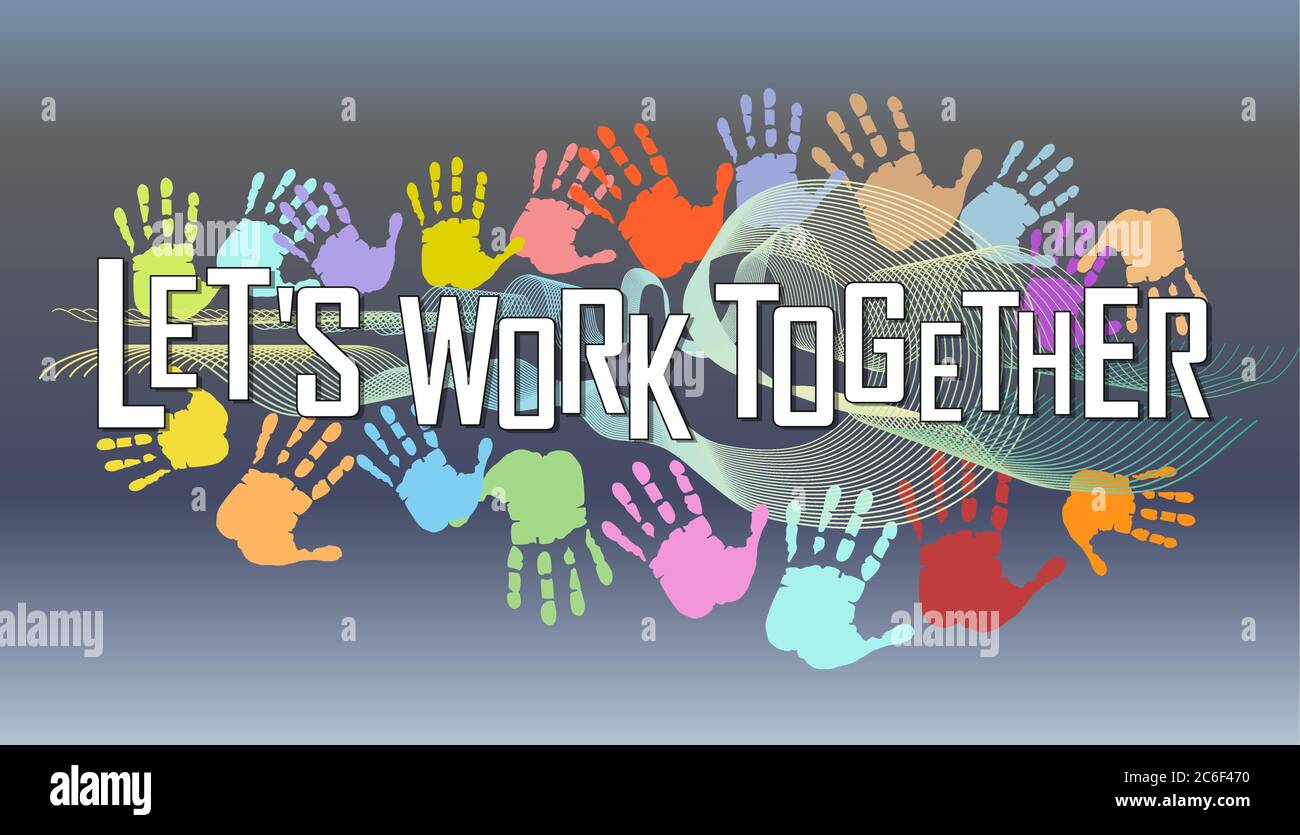 business concept, capacity for teamwork, team building, vector ...