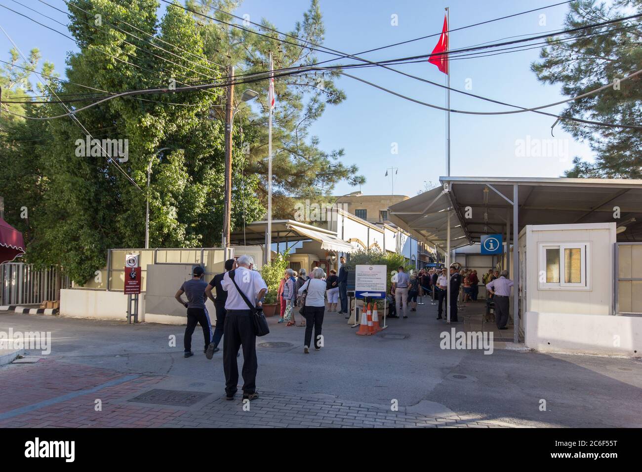 Nicosia, Cyprus, November 08, 2017: Local people and tourist are ...