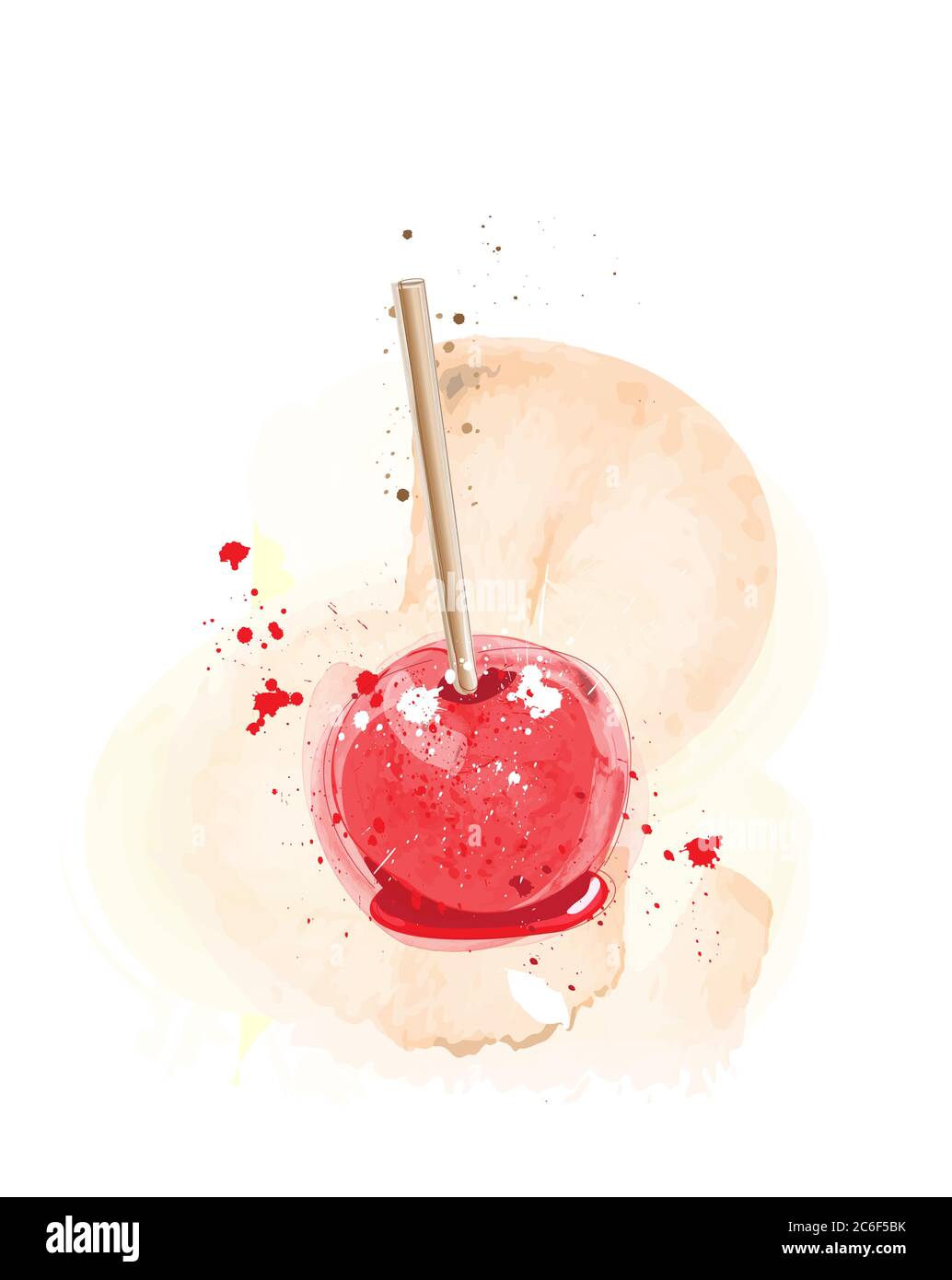 Red apples sweets Stock Vector Images - Alamy