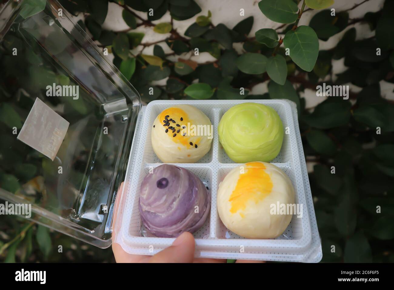 Chinese Spring Rolls, moon cake or Chinese pastry Stock Photo - Alamy