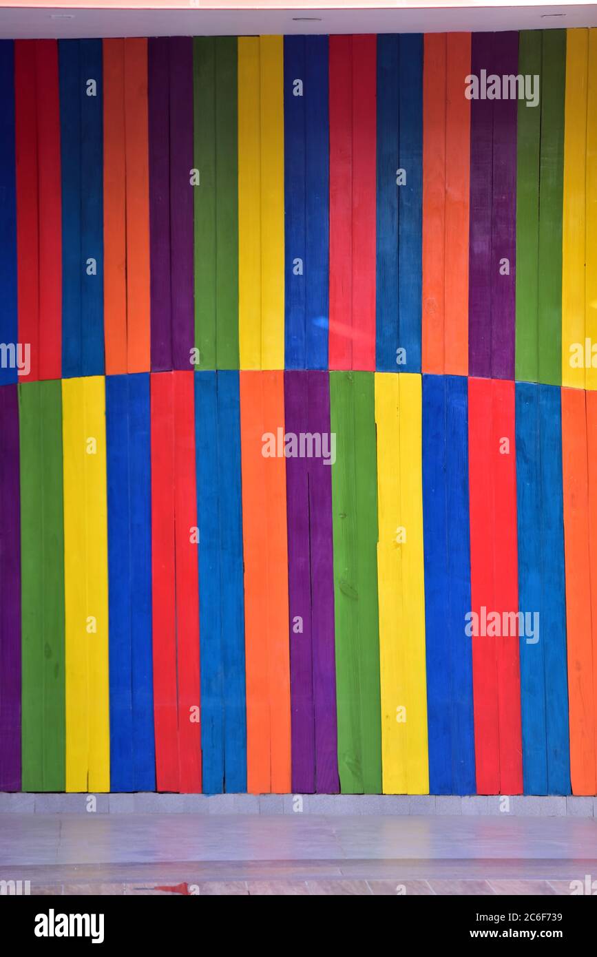 colourful architectural wall background Stock Photo - Alamy