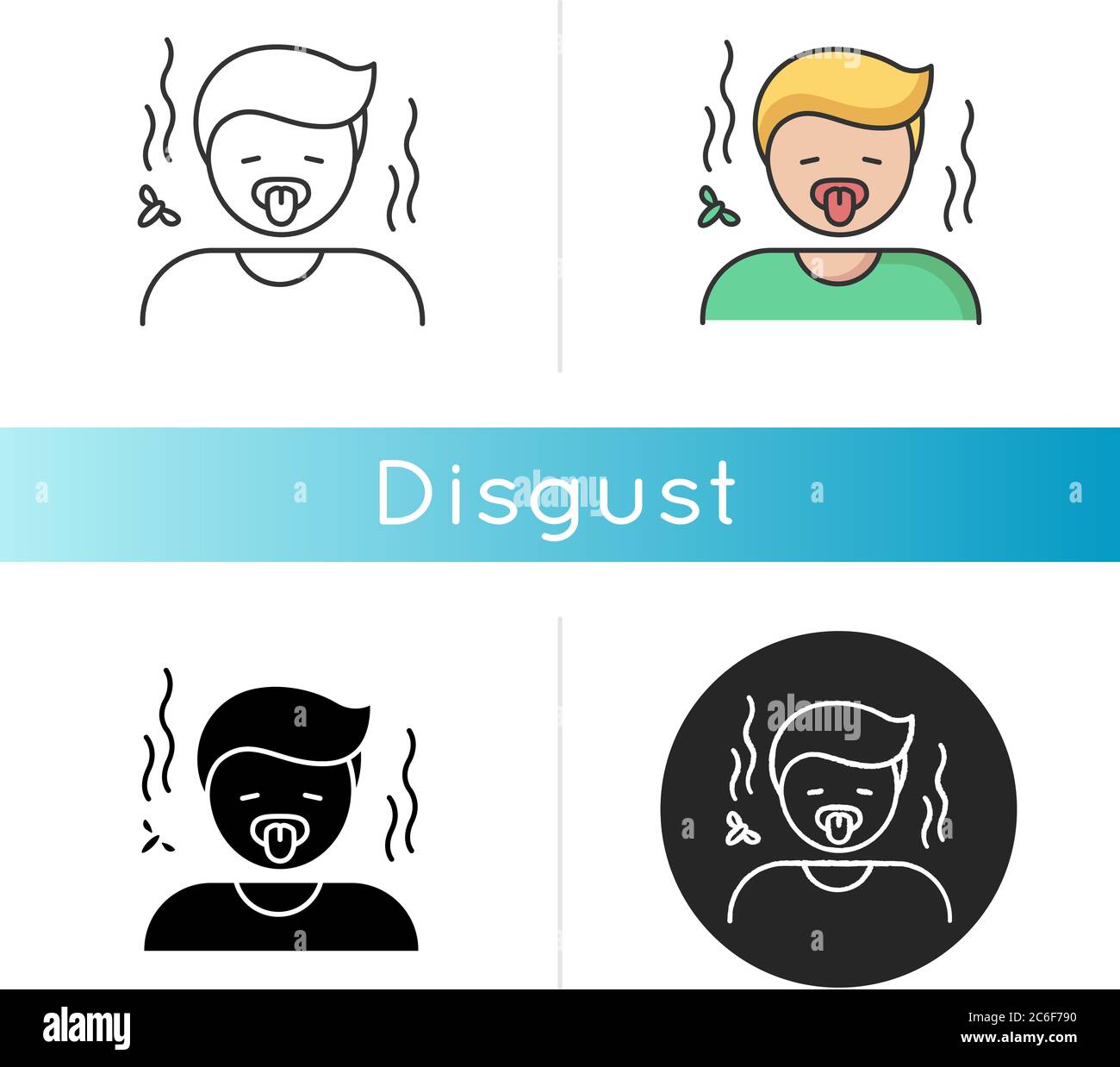 Grimace disapproval Stock Vector Images - Alamy