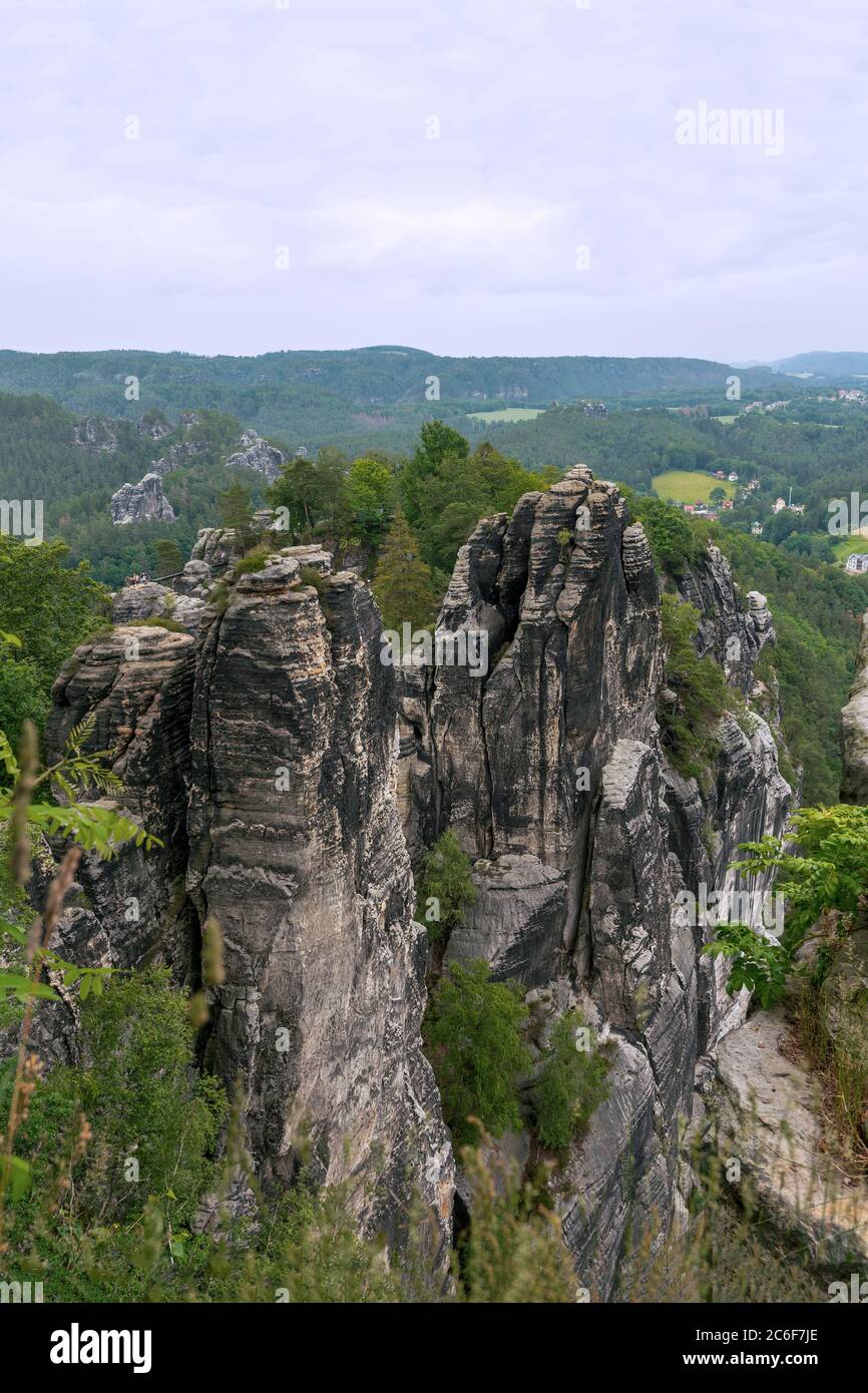 Bastei rocks hi-res stock photography and images - Alamy