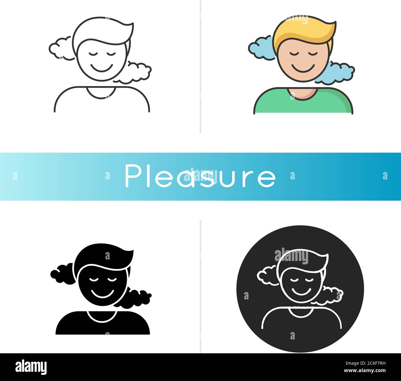 Relaxed and tranquil mood Stock Vector Images - Alamy