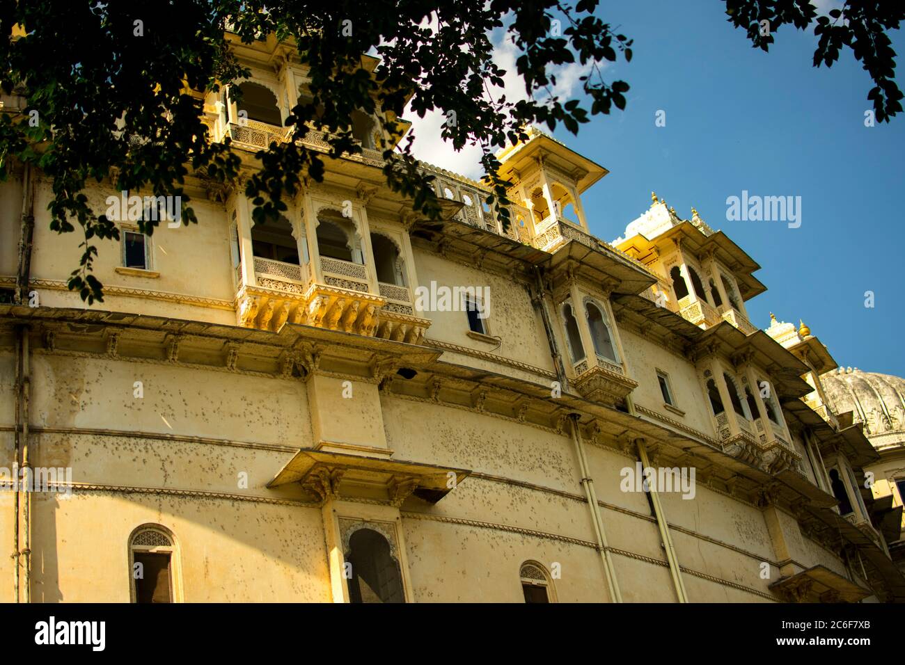 the beautiful architecture of udaipur city palace Stock Photo - Alamy