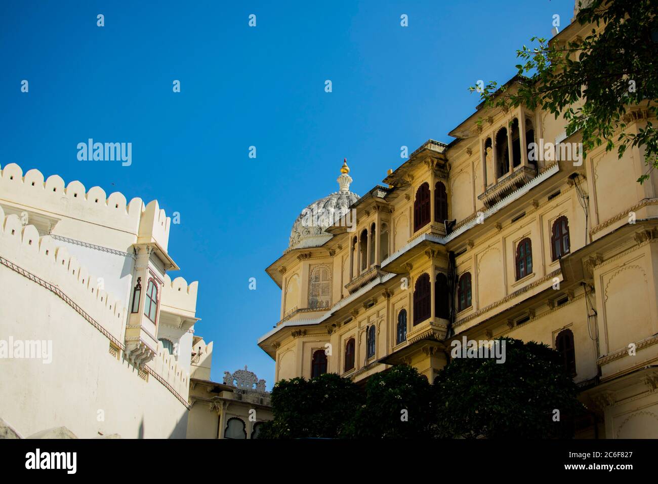 the beautiful architecture of udaipur city palace Stock Photo - Alamy
