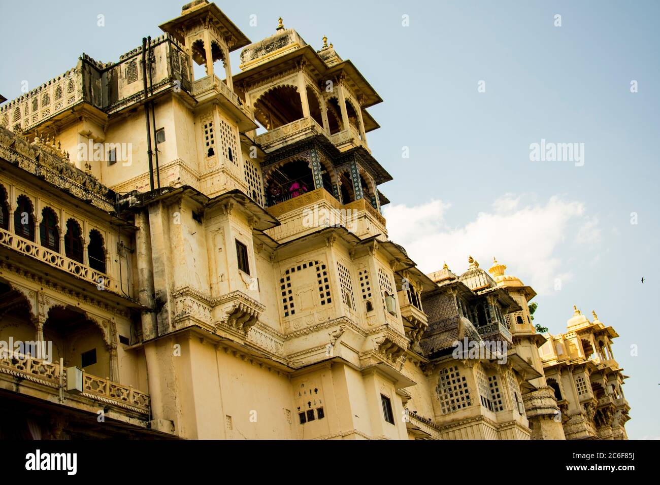 the beautiful architecture of udaipur city palace Stock Photo - Alamy