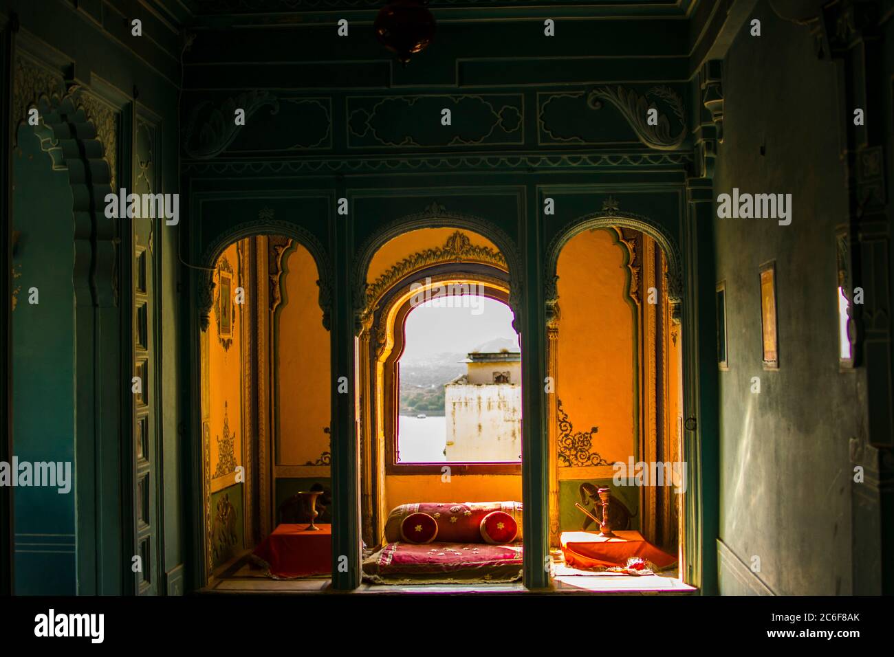 the beautiful architecture of udaipur city palace Stock Photo - Alamy