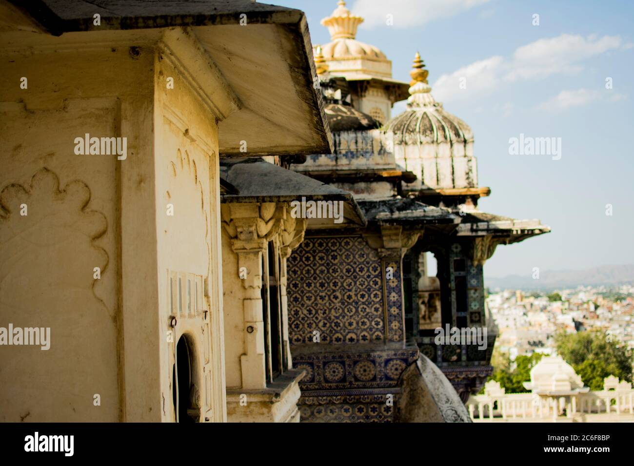 the beautiful architecture of udaipur city palace Stock Photo - Alamy