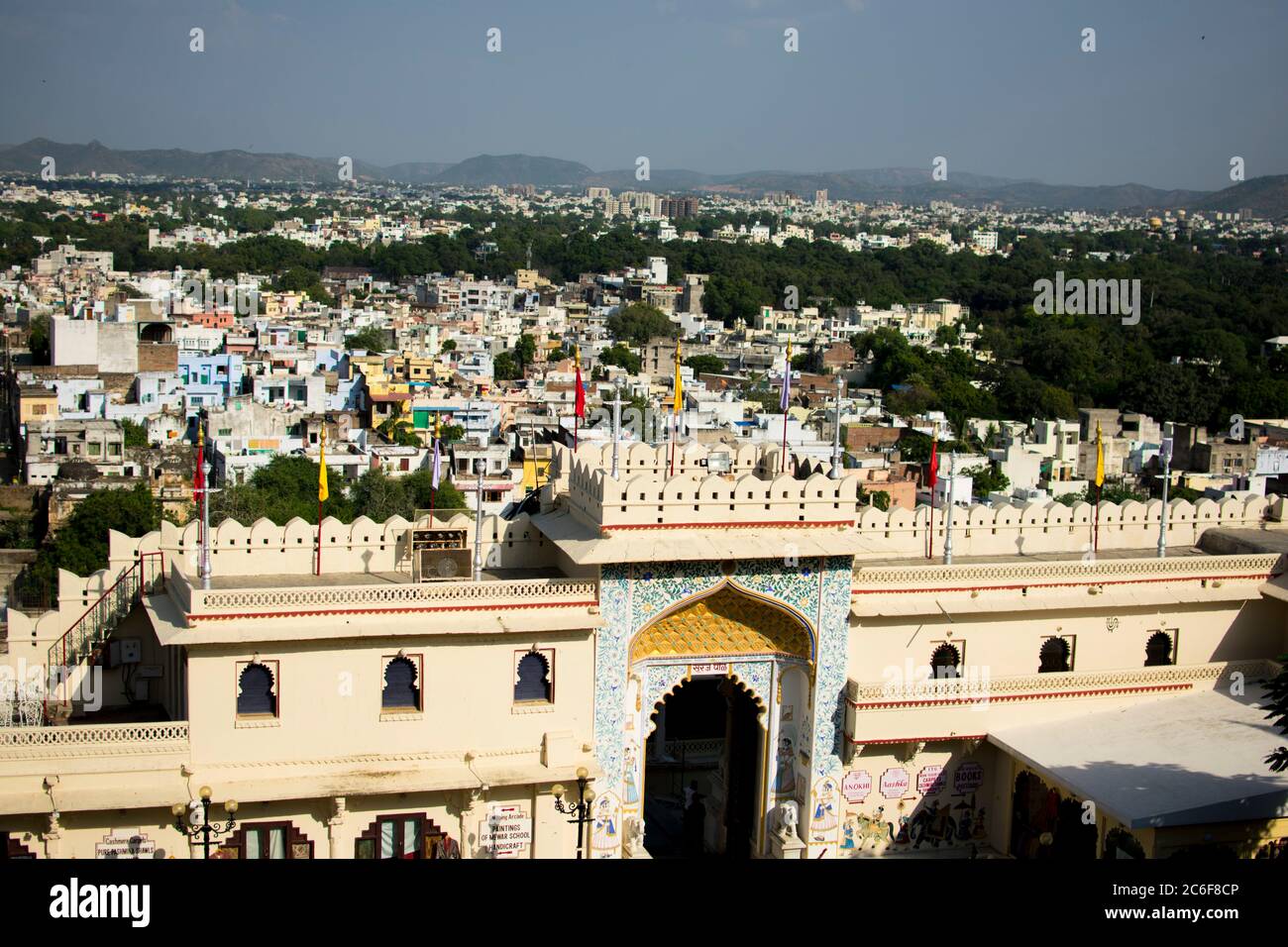 the beautiful architecture of udaipur city palace Stock Photo - Alamy