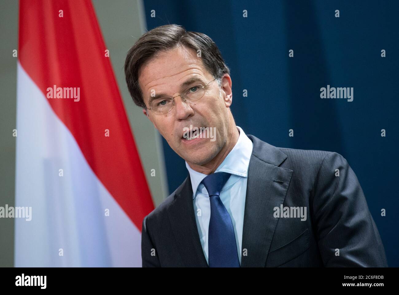 Berlin, Germany. 09th July, 2020. Mark Rutte, Prime Minister of the ...