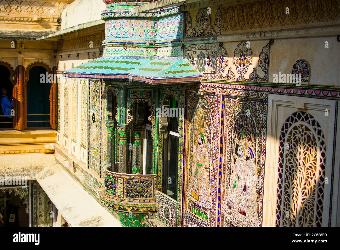 the beautiful architecture of udaipur city palace Stock Photo - Alamy