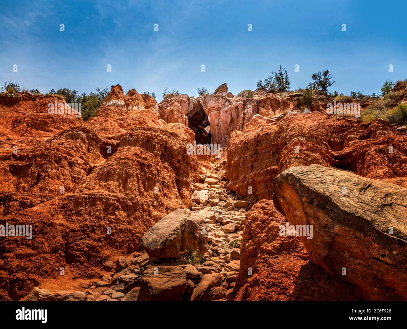 The Big Cave, Palo Duro Canyon State Park Stock Photo - Alamy