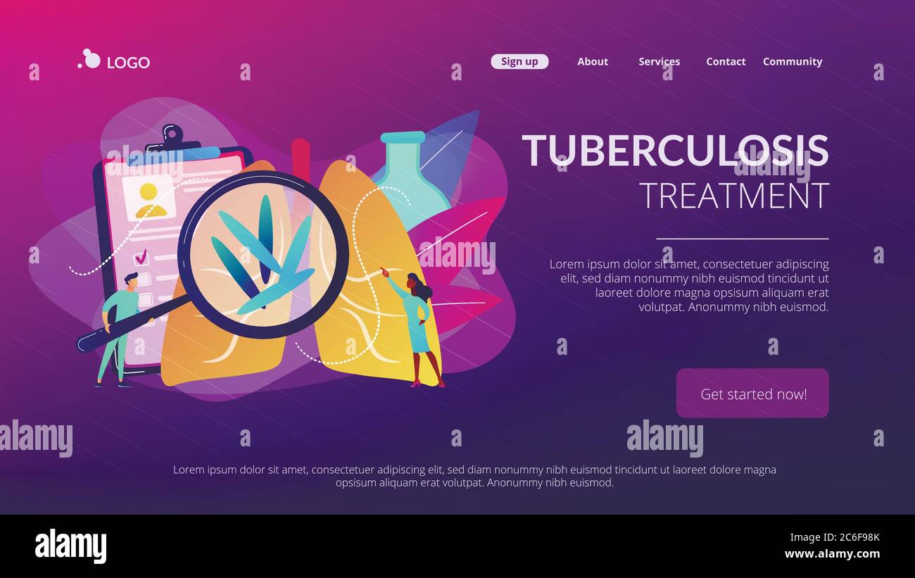 Tuberculosis concept landing page Stock Vector Image & Art - Alamy