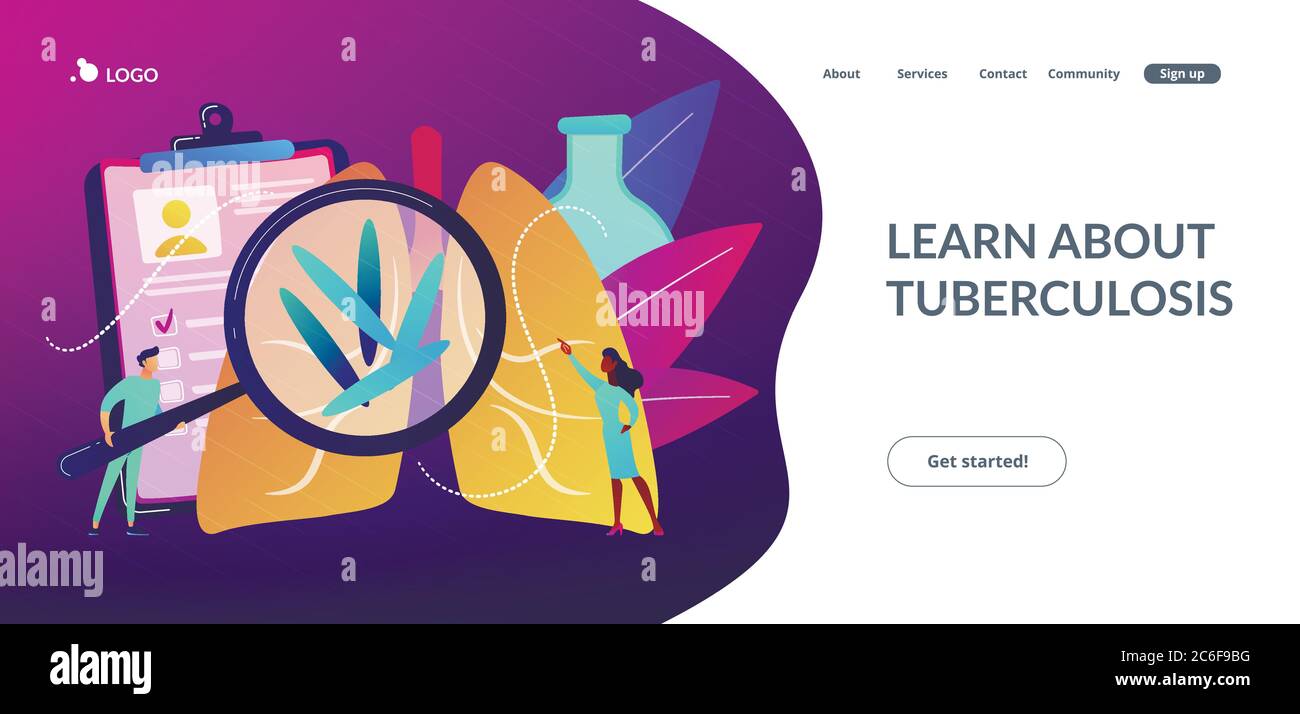 Tuberculosis concept landing page Stock Vector Image & Art - Alamy