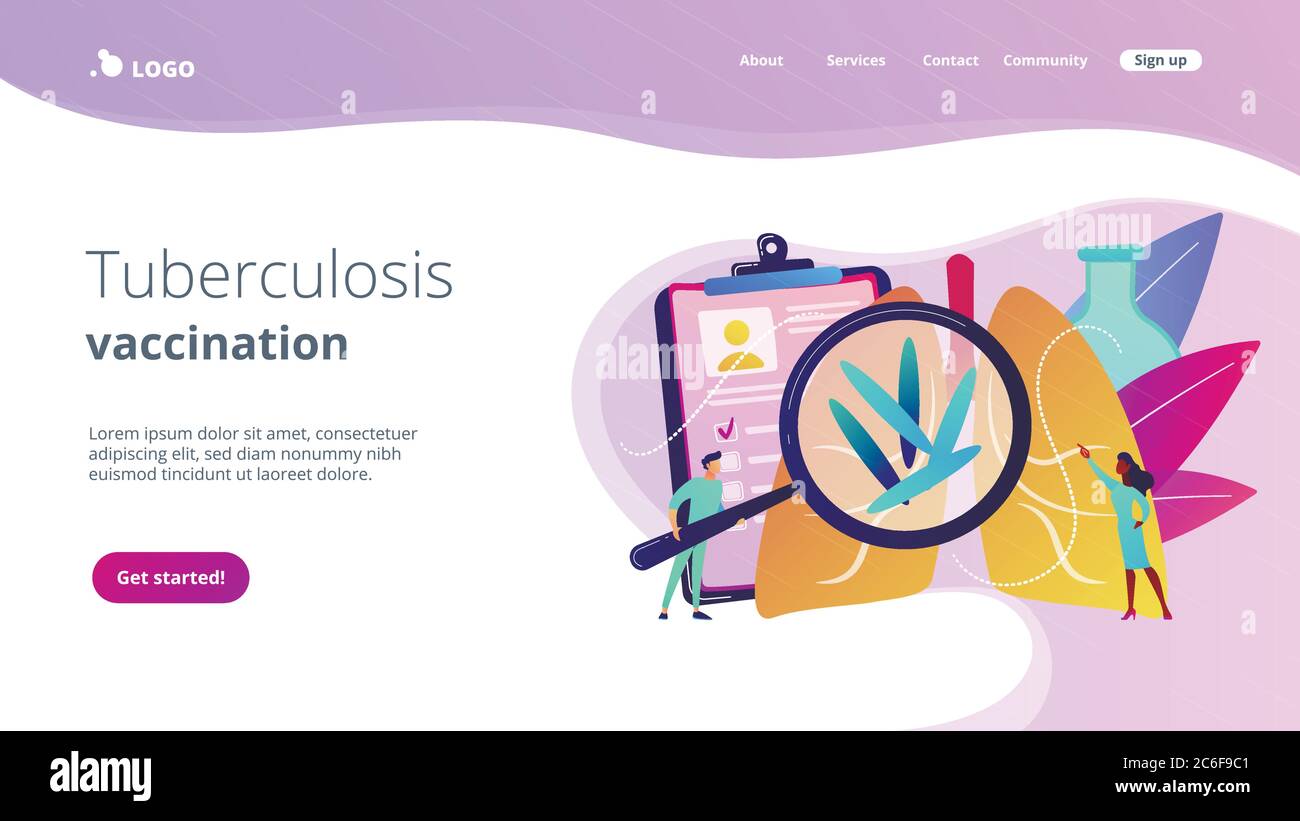 Tuberculosis concept landing page Stock Vector Image & Art - Alamy