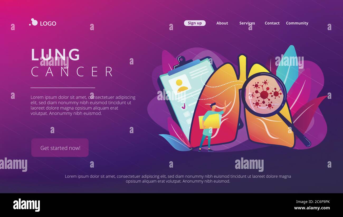 Human lung cancer cell Stock Vector Images - Alamy