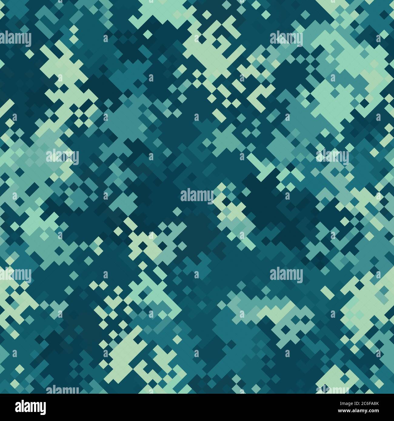 Blue Digital Camo Pattern