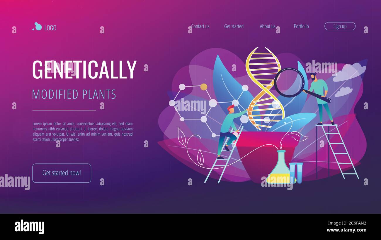 Genetically modified plant Stock Vector Images - Alamy